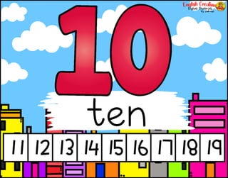 Numbers in English 1-10 ppt. Power Point | PDF