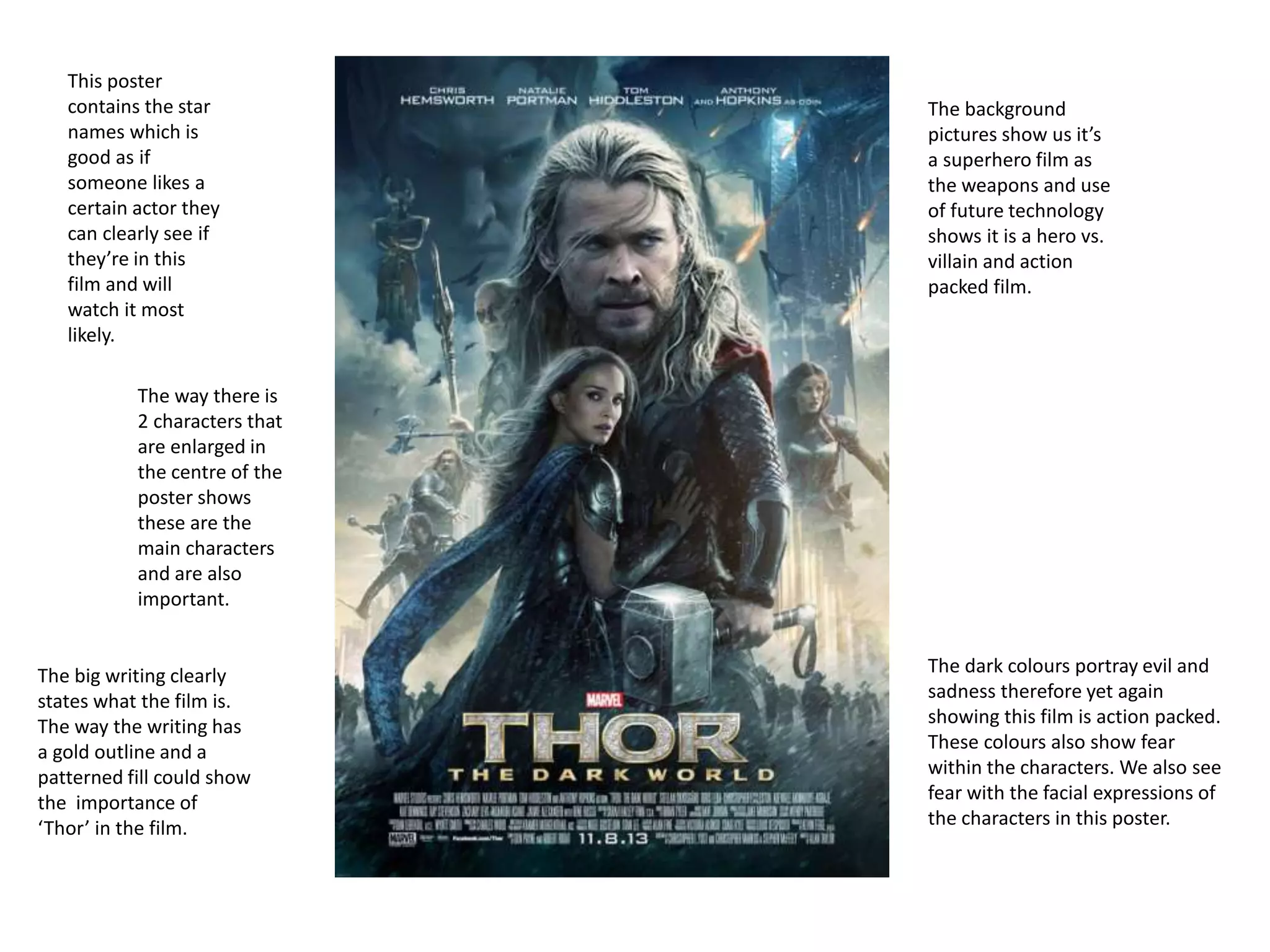 3 superhero film posters | PPTX