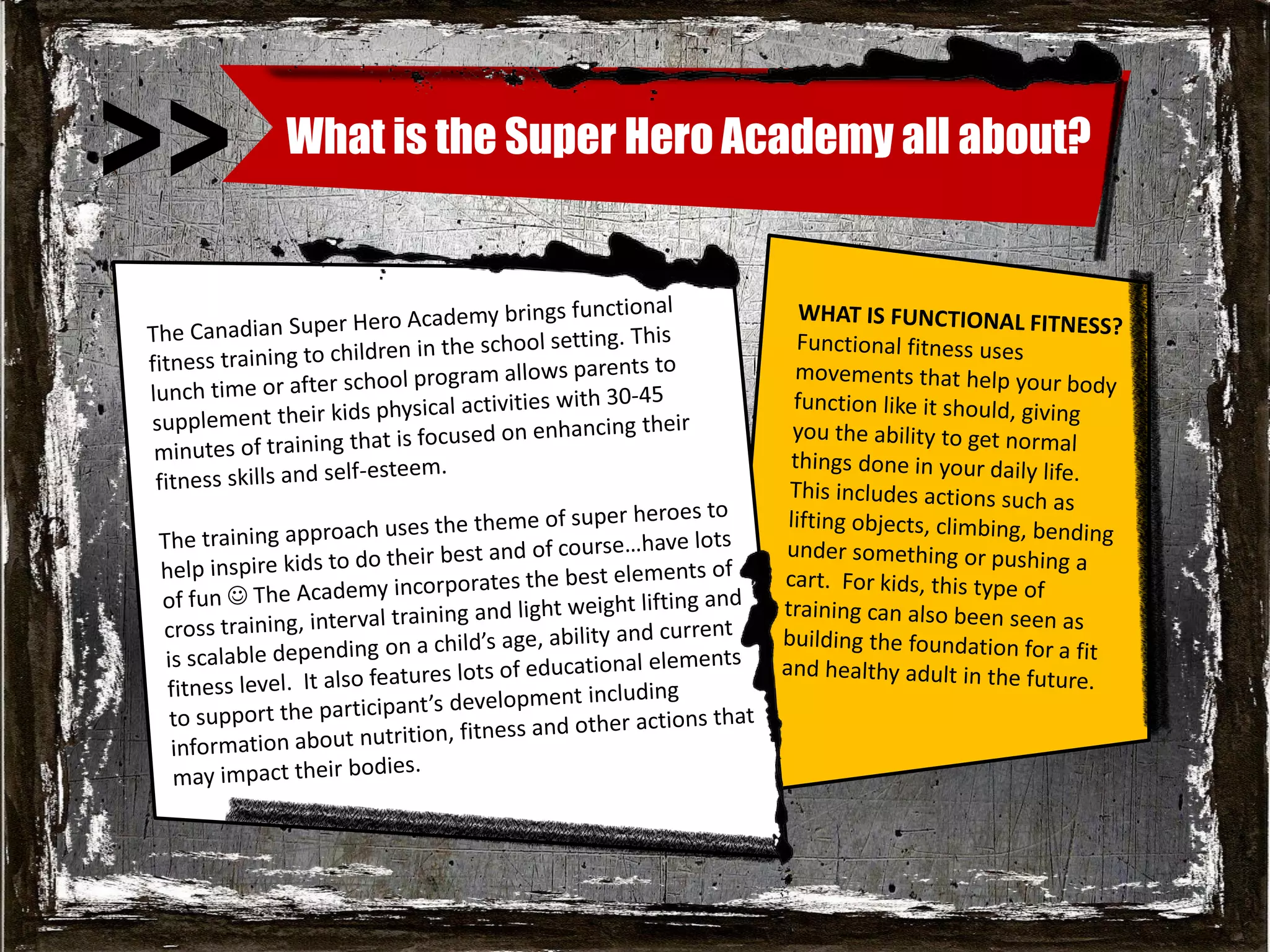 Canadian Super Hero Academy Overview | PDF