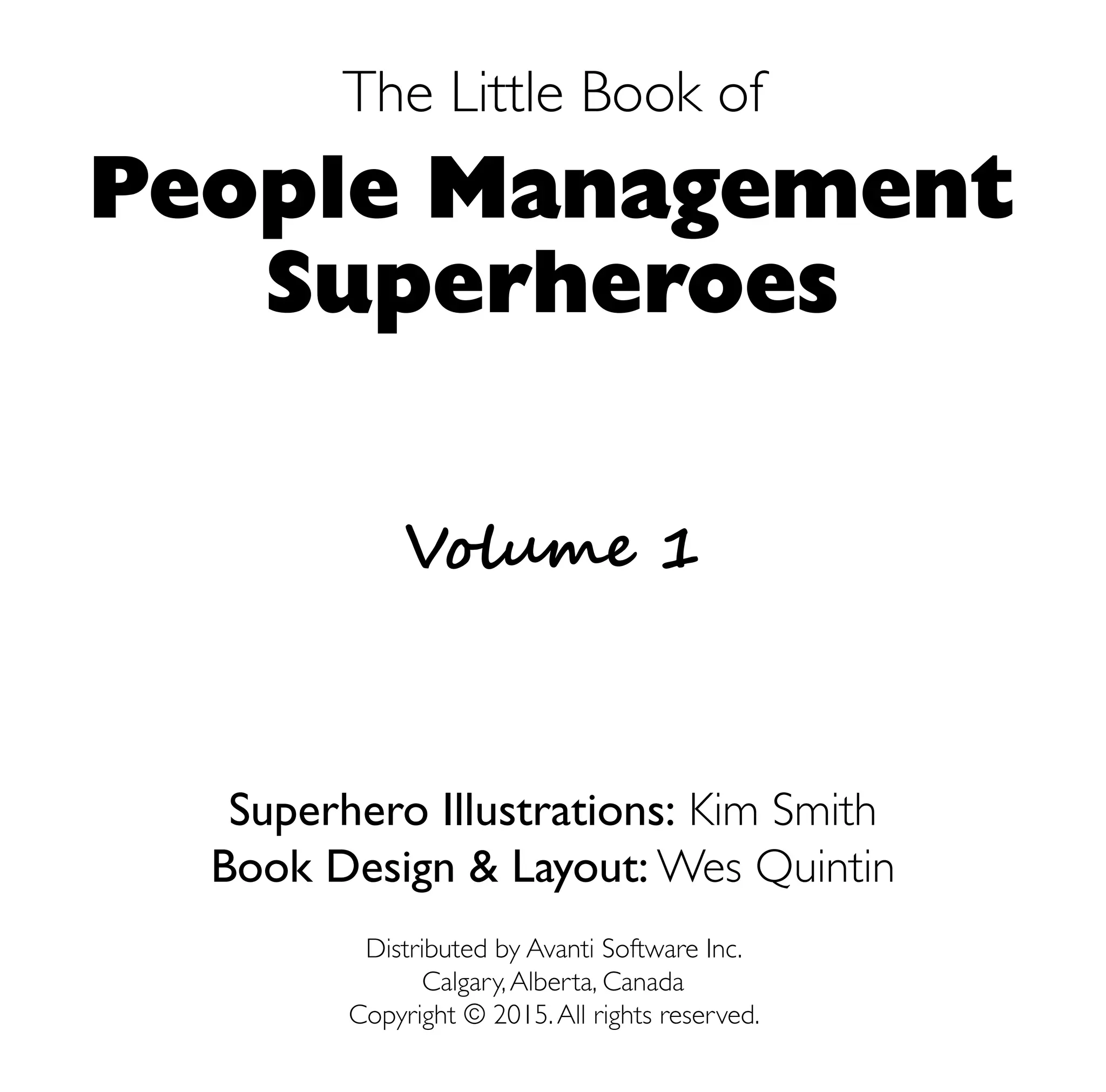 The Little Book of People Management Superheroes | PDF