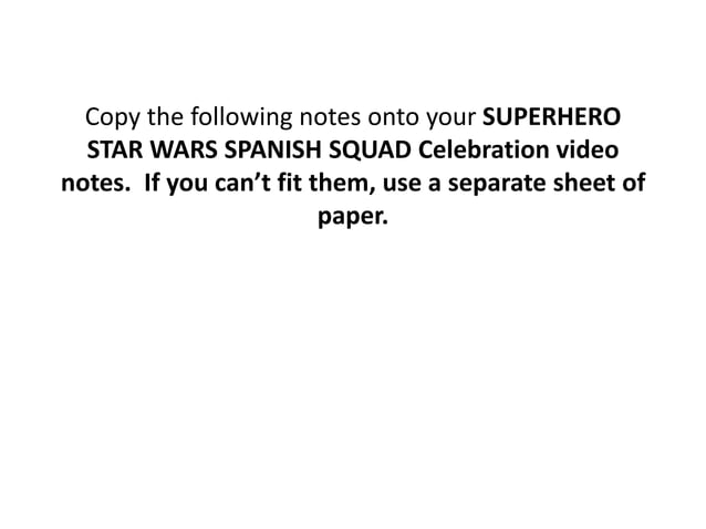 Superhero celebration notes | PPT