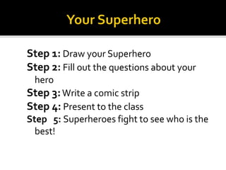 Create Your Own Superhero Activity | Alex Noudelman | PPT