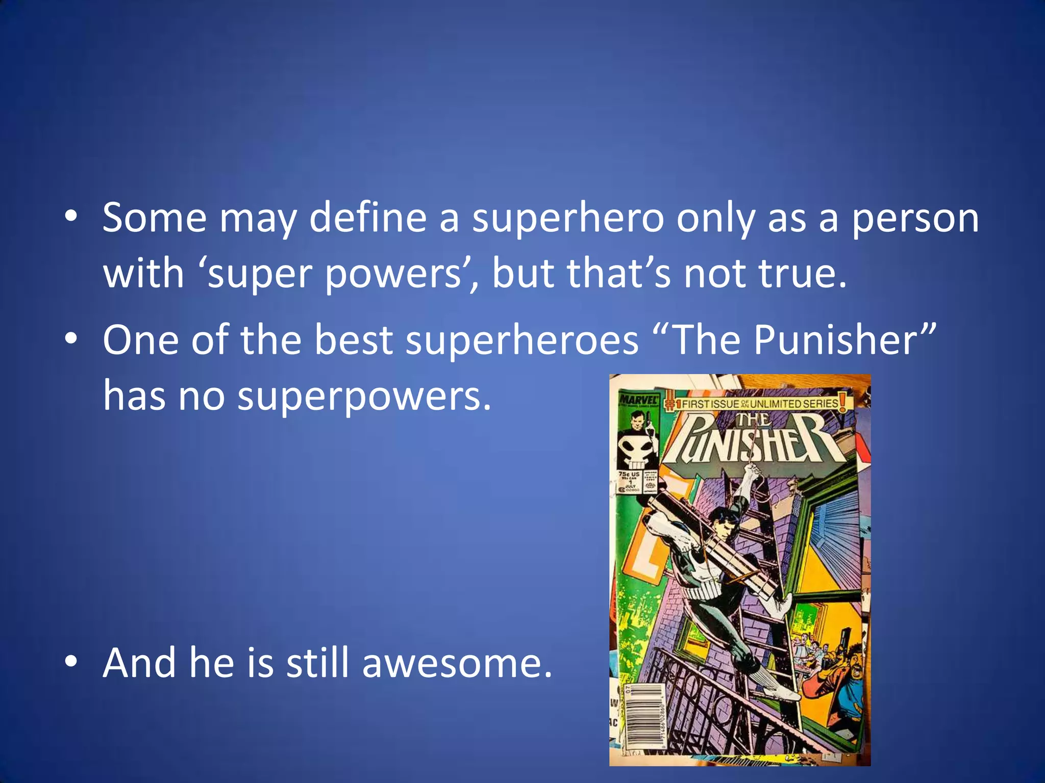 Superheroes power point | PPTX