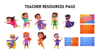 Superheroes Present Simple Vs Present Continuous Presentation in Red ...