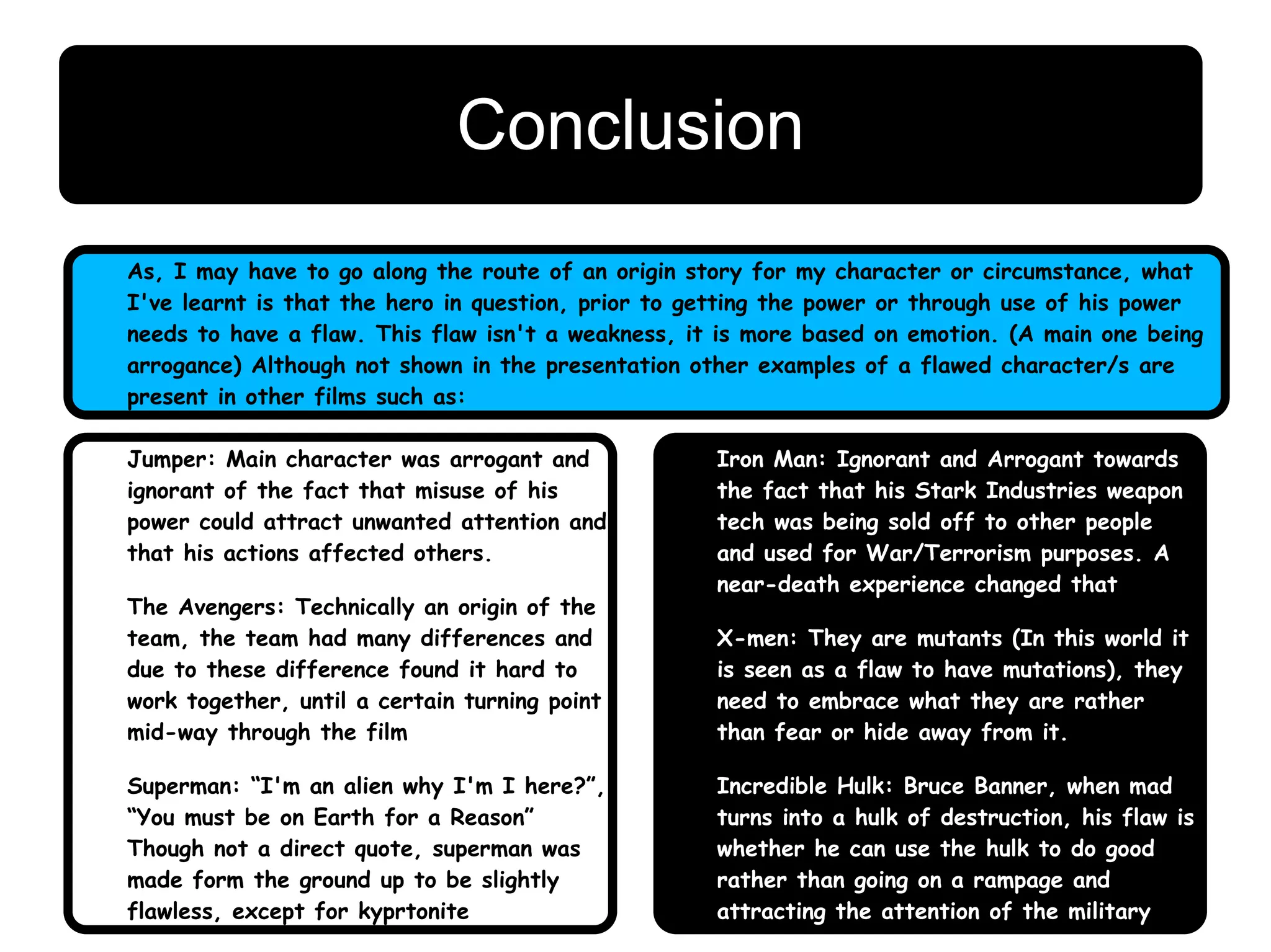 AS Media Superhero genre/Narrative | ODP