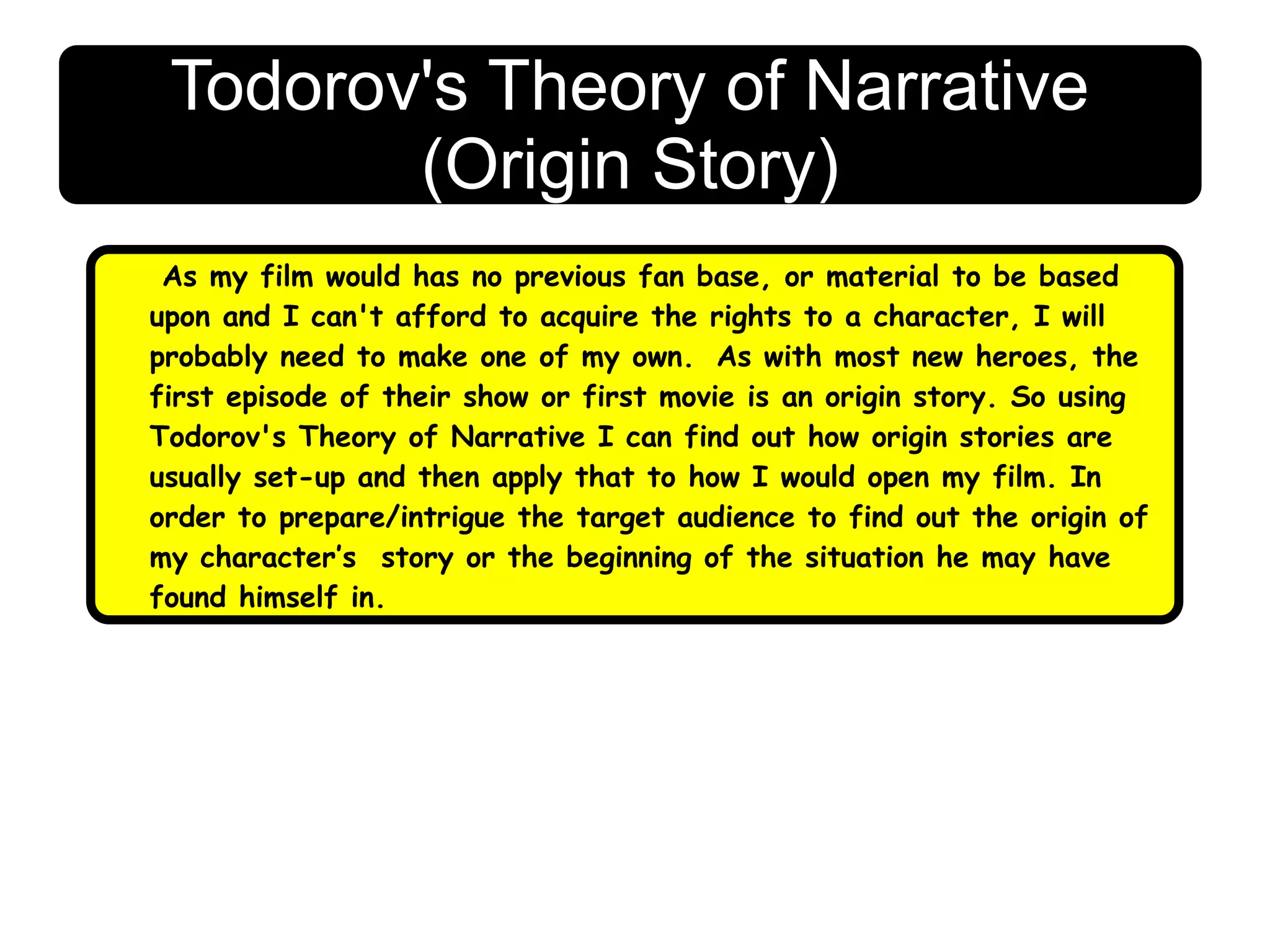 AS Media Superhero genre/Narrative | ODP