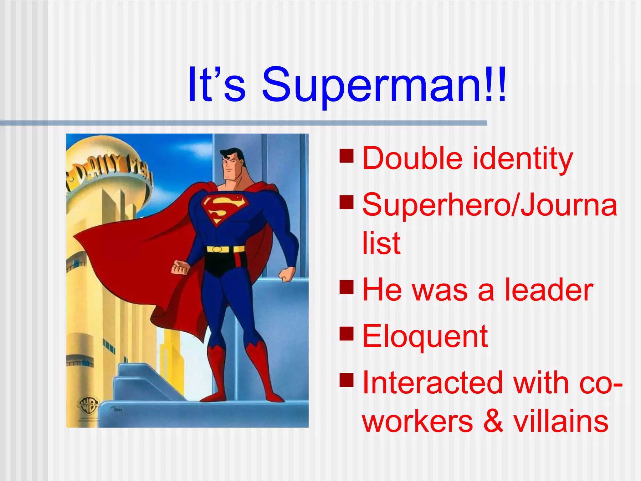 Super hero public speaker! | PPT