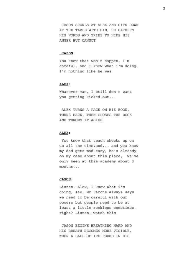 Super hero script NEW | PDF