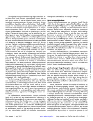 Superhuman AI for multiplayer poker | PDF