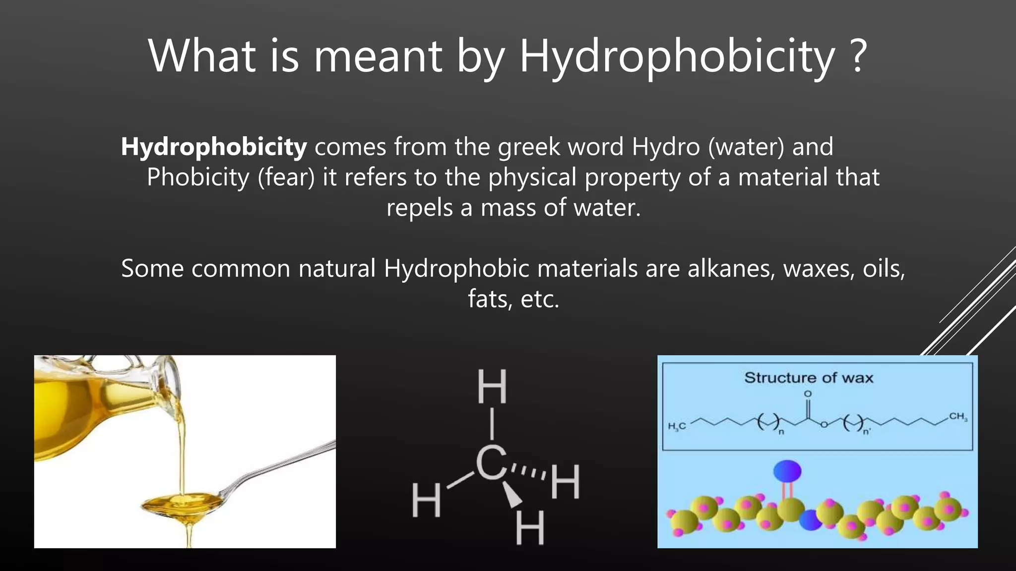 Superhydrophobic materials | PPTX