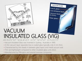 Glass and window presentation and study | PPTX