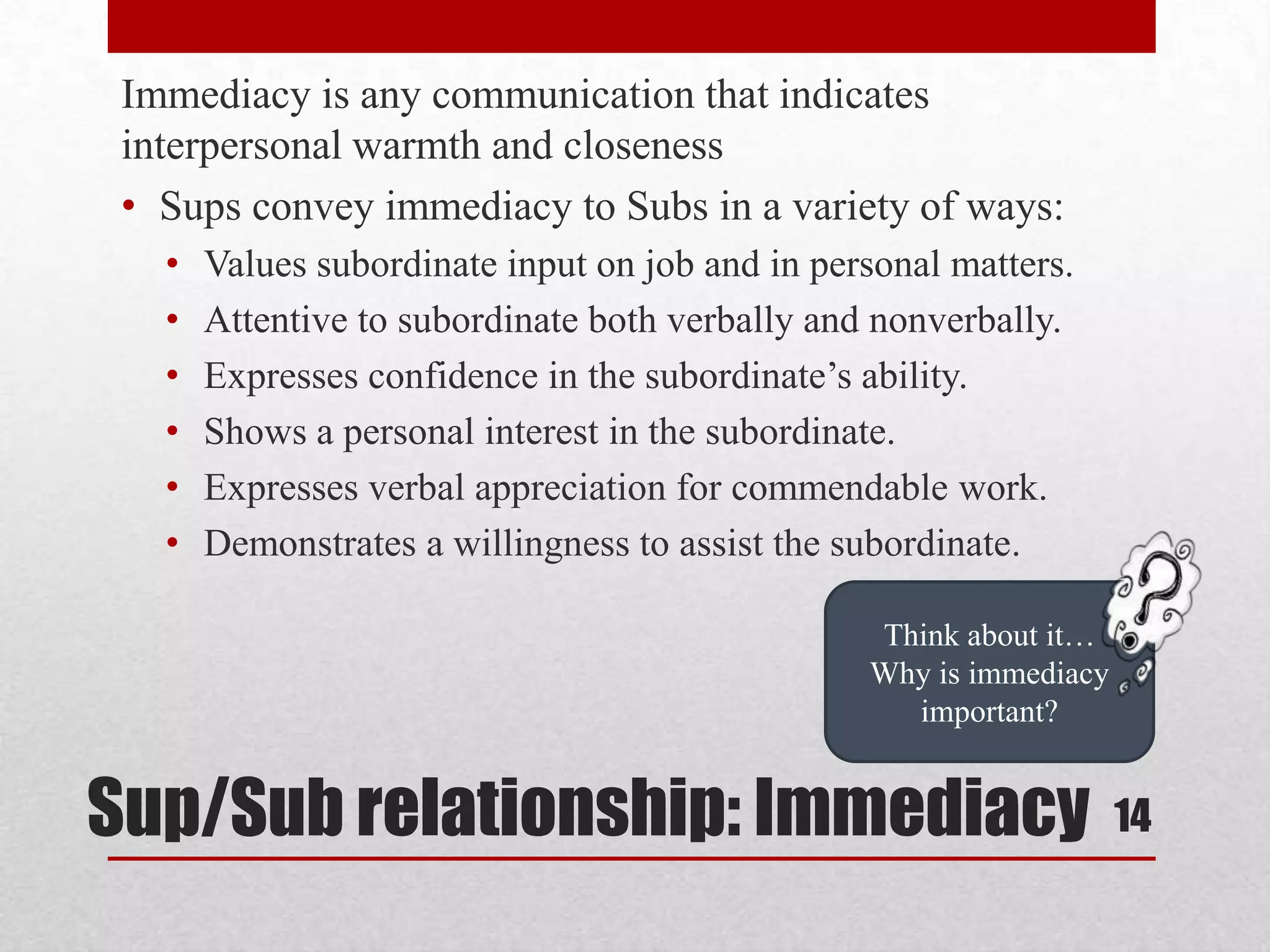 Superior subordinate communication (chapter 9) | PPTX