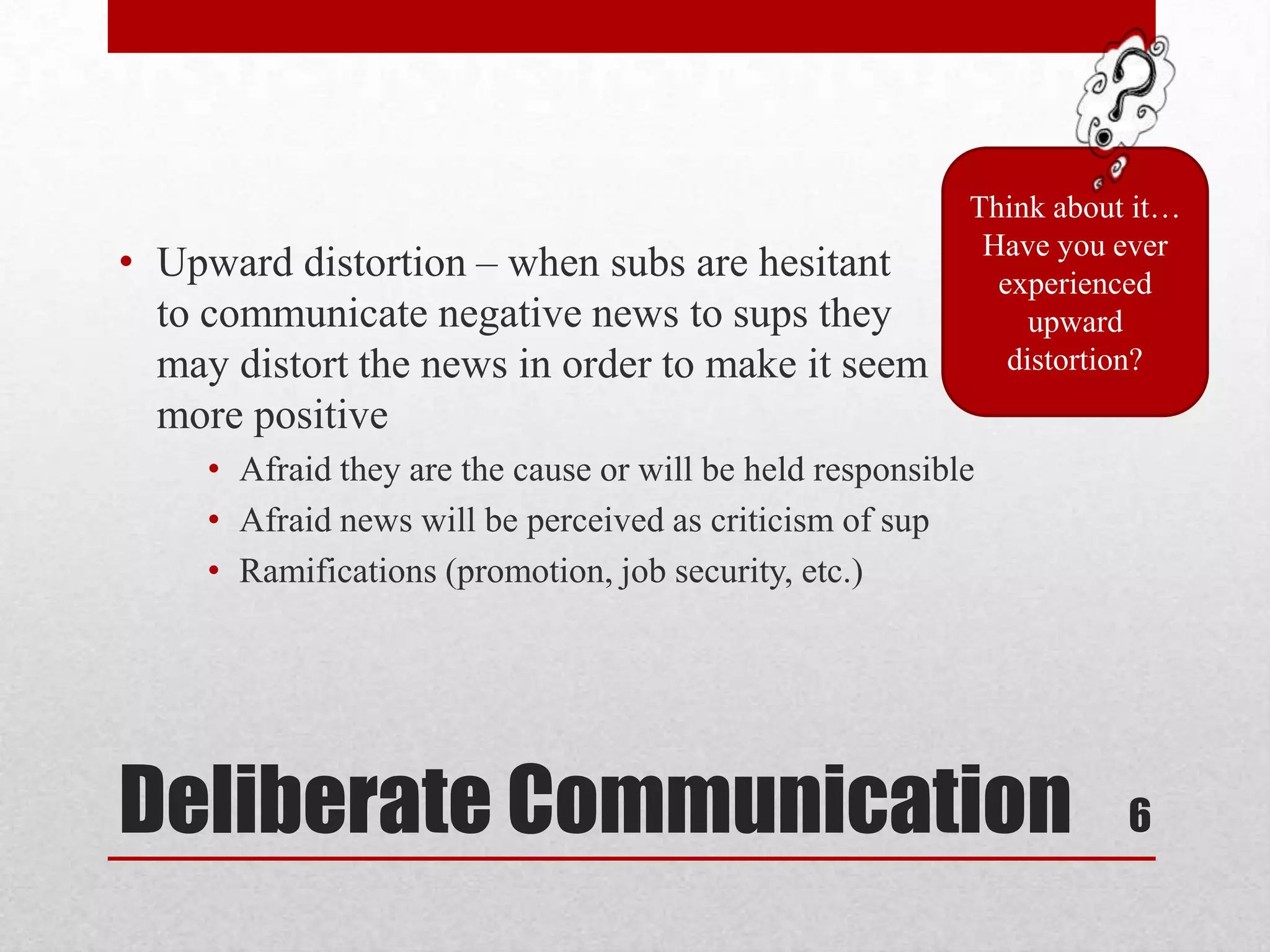 Superior subordinate communication (chapter 9) | PPTX