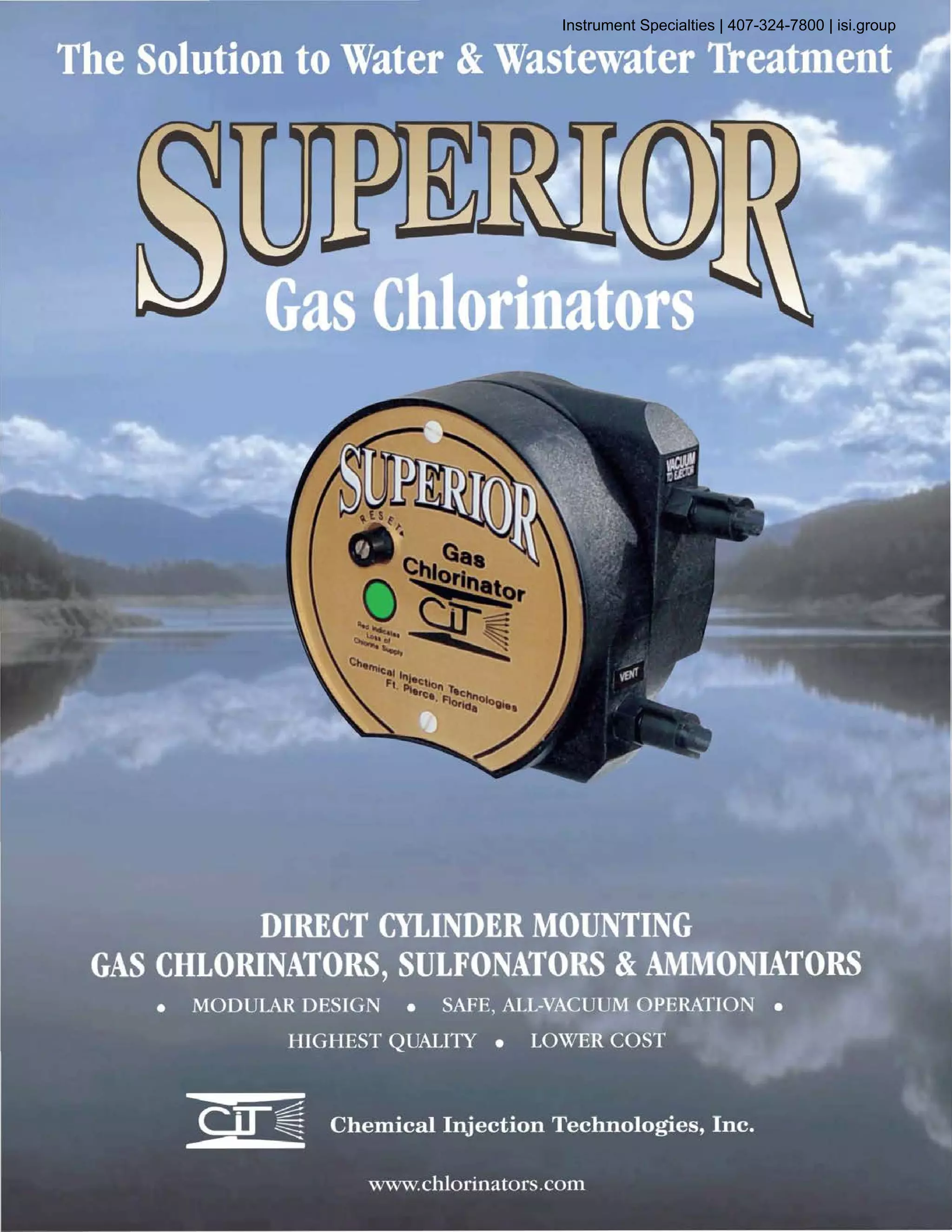 Superior Water Solutions Gas Chlorinators | PDF