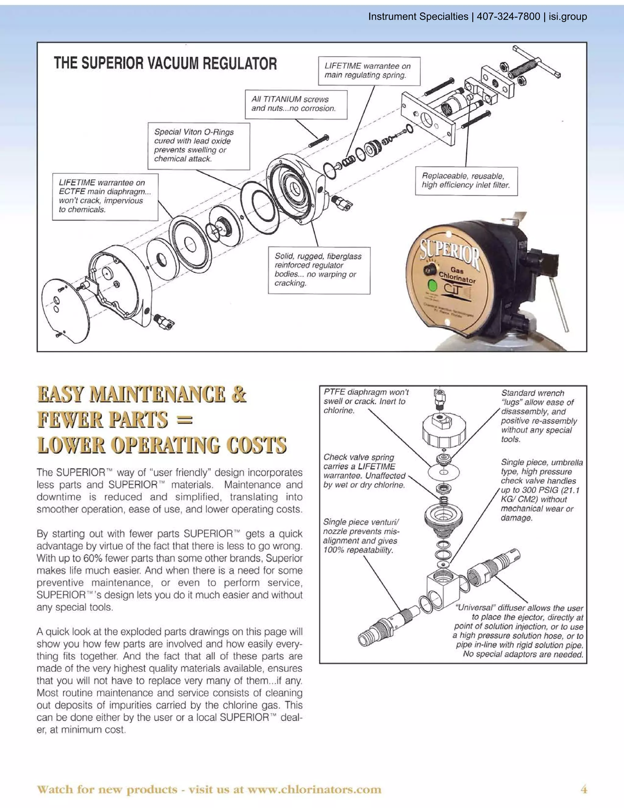 Superior Water Solutions Gas Chlorinators | PDF