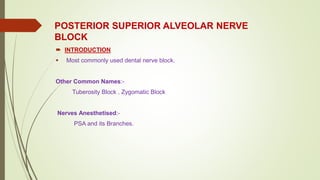 Superior Alveolar Nerve Block.pptx