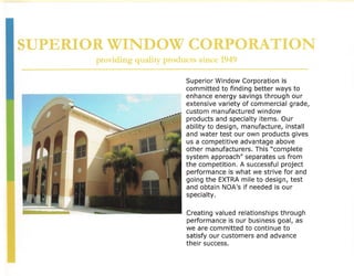 Superior Windows | PDF | Home Improvement | Home & Garden