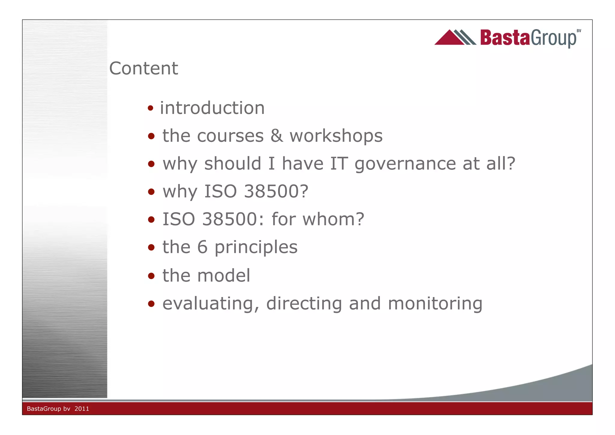 Superior it governance with iso 38500.key