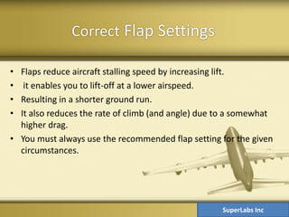 Obstacles, Flaps And Ground Effect | PPTX