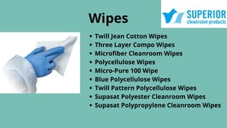 Superior Cleanroom Products | PPT