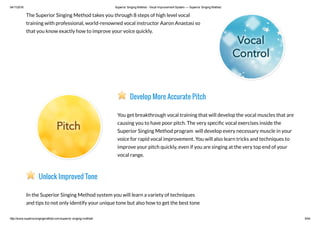 superior singing method.singing course online | PDF