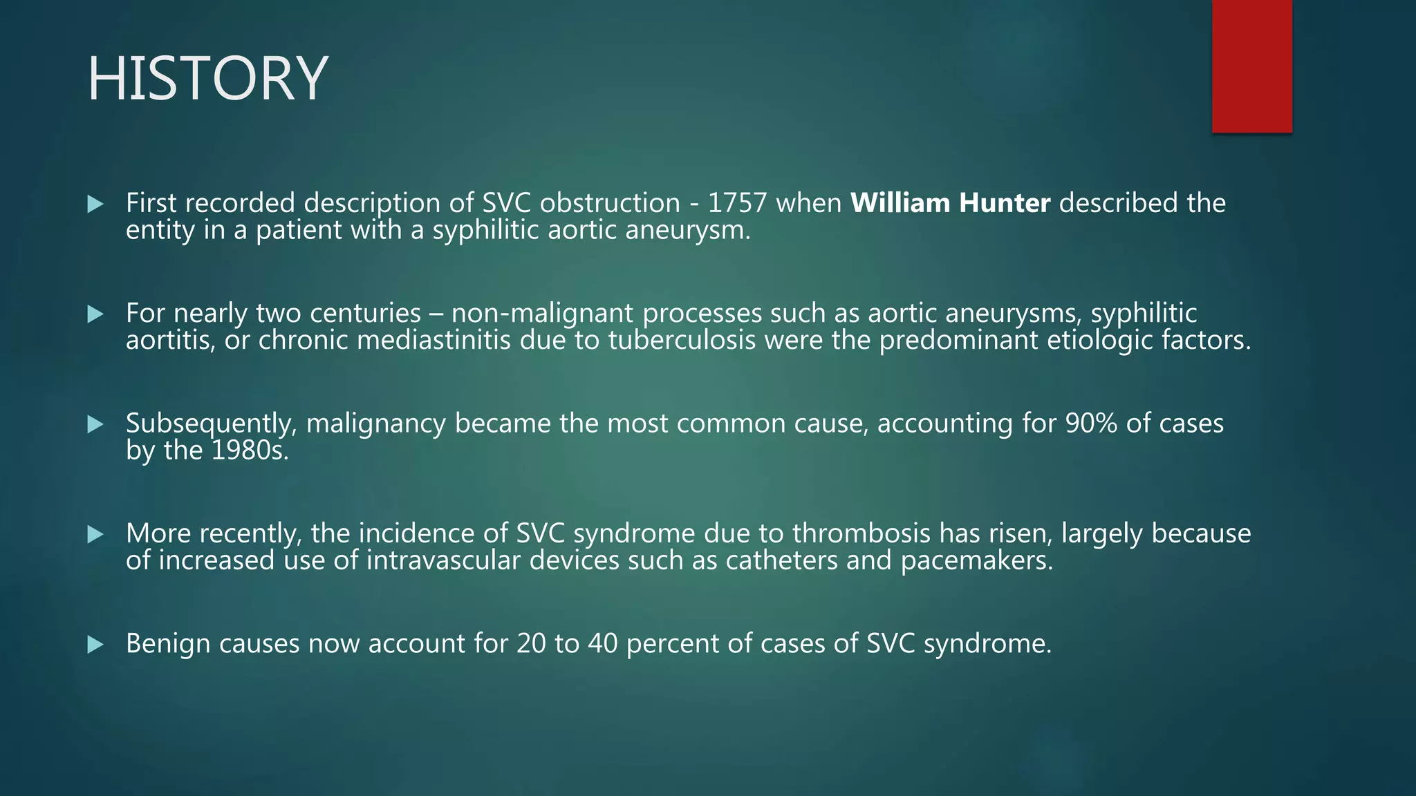 Superior Vena Cava Syndrome Ppt