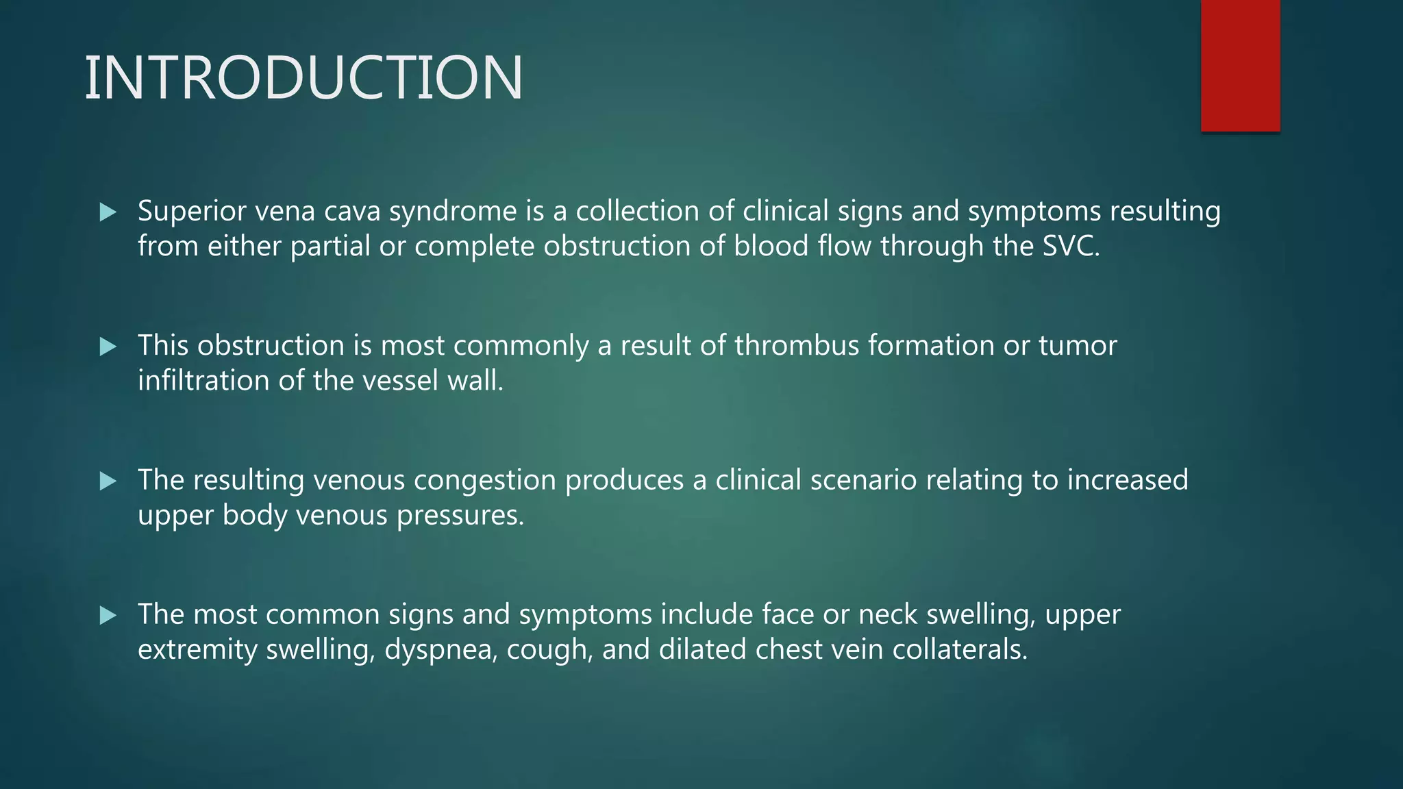 Superior vena cava syndrome | PPTX