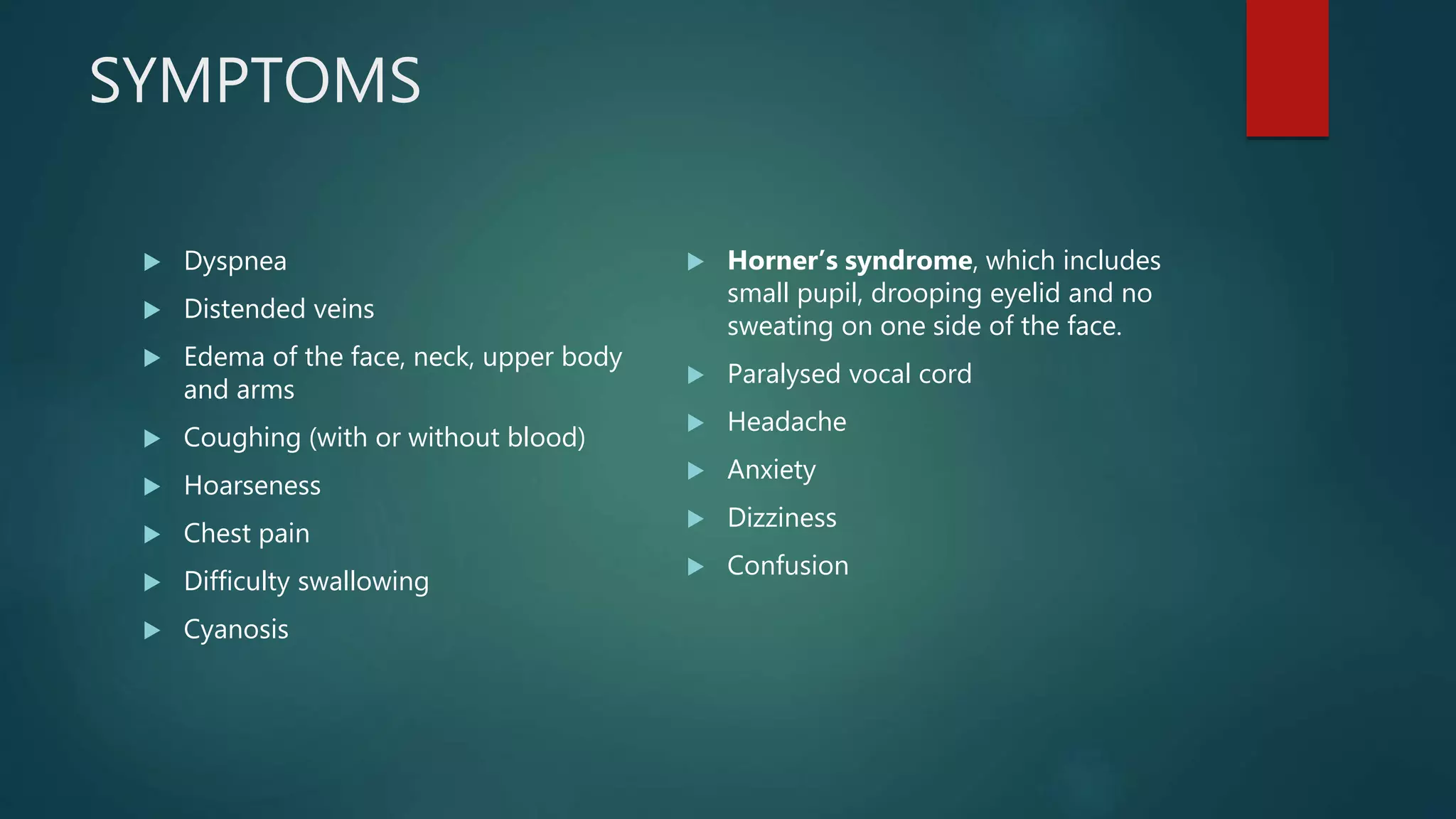 Superior vena cava syndrome | PPTX