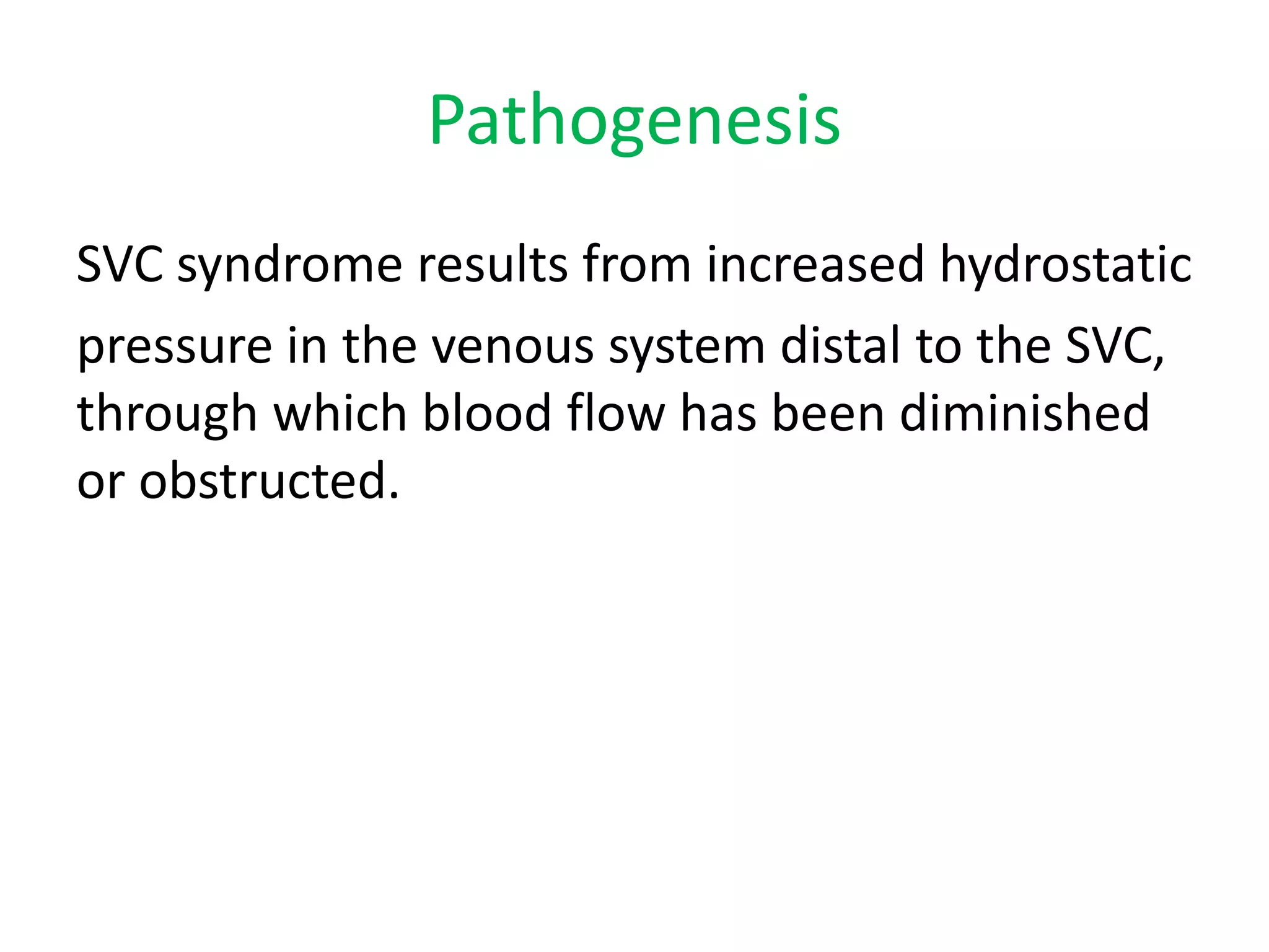 Superior vena cava syndrome | PPTX