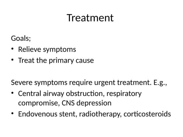 Superior Vena Cava Syndrome Pptx