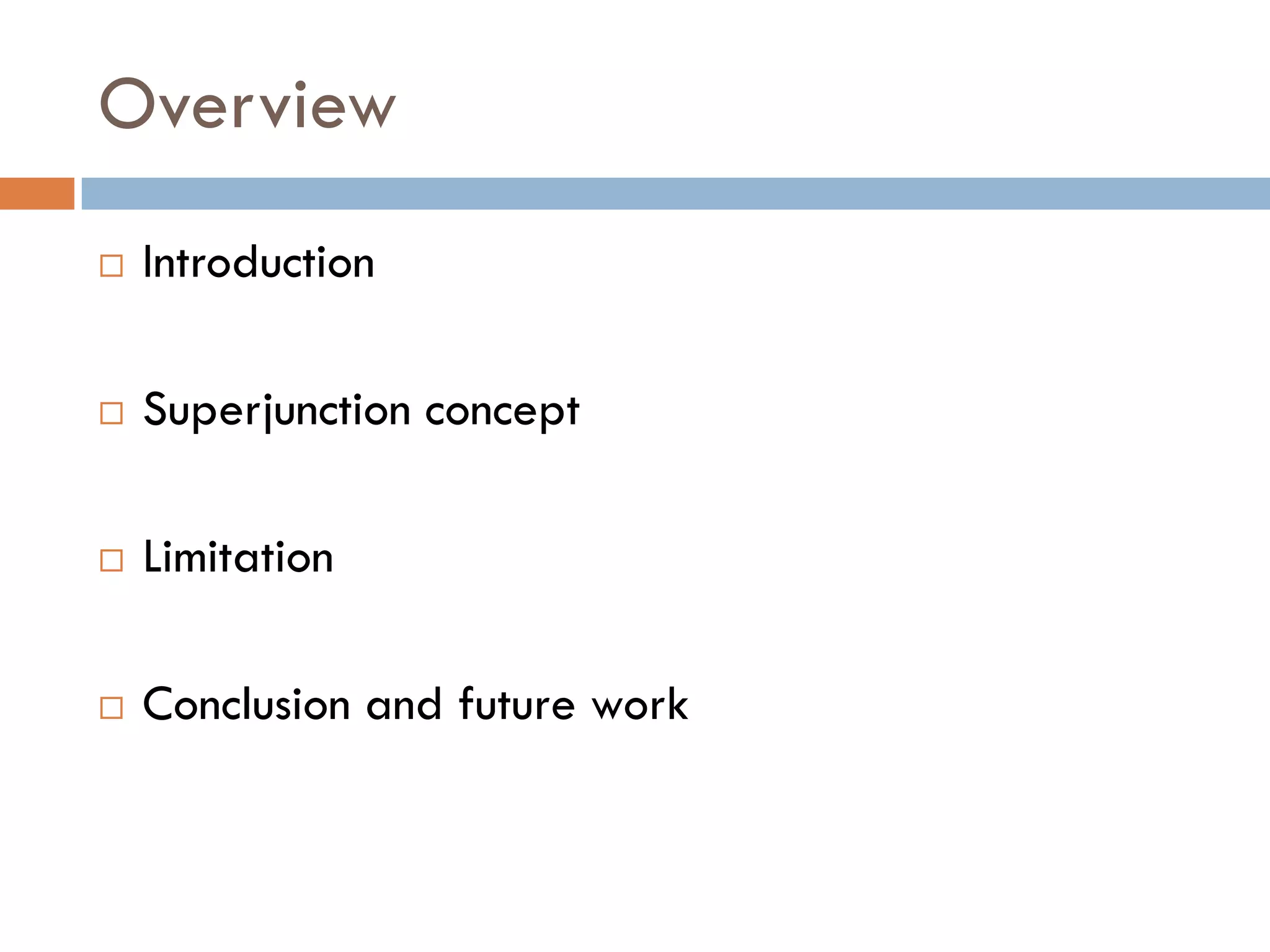 Superjunction concept@nitc | PPTX