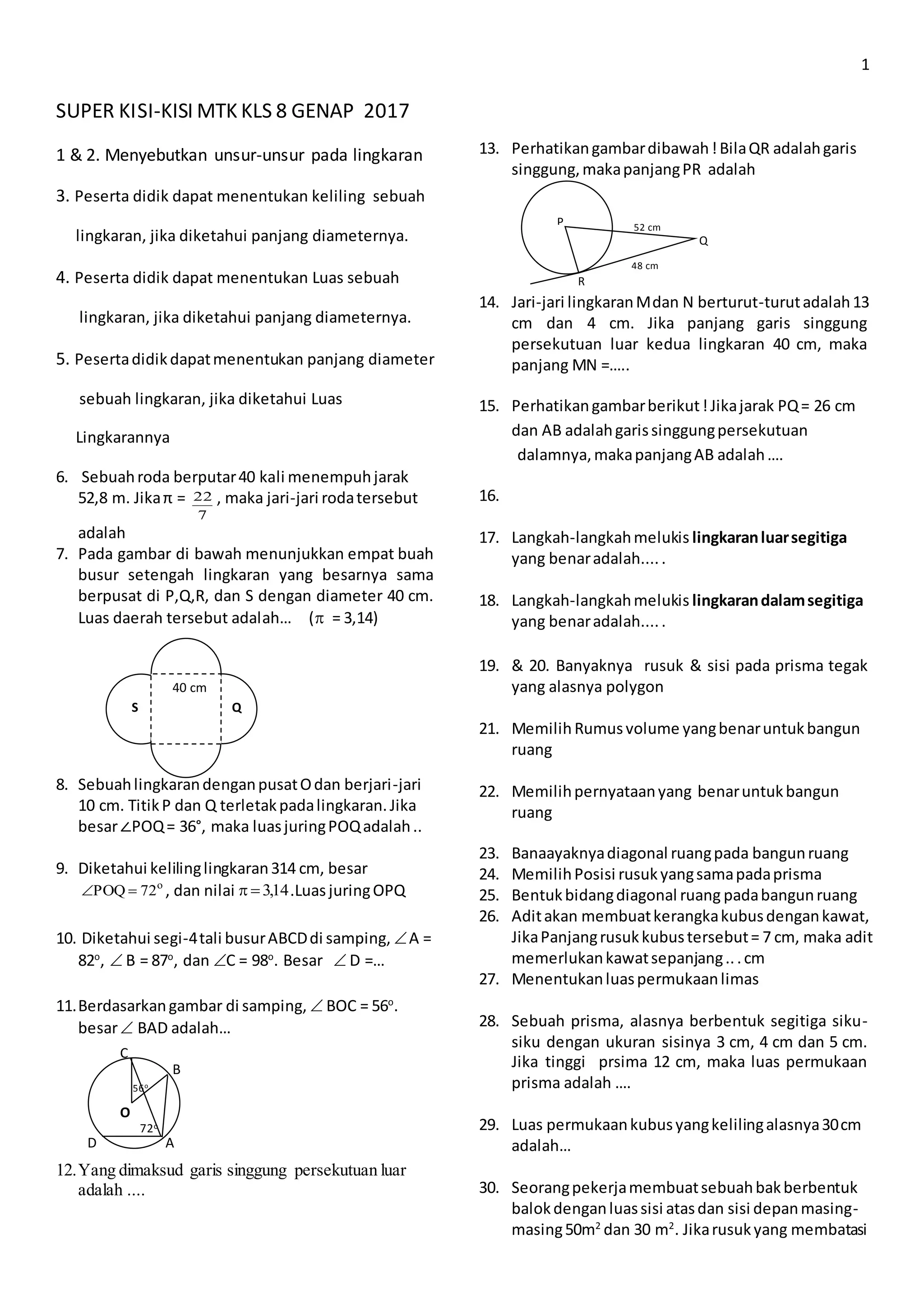 Super kisi2 SMPN 51 Batam | DOCX