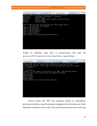 Superkomputer dengan Native Linux(encrypted) | PDF