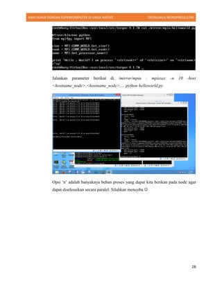 Superkomputer dengan Native Linux(encrypted) | PDF