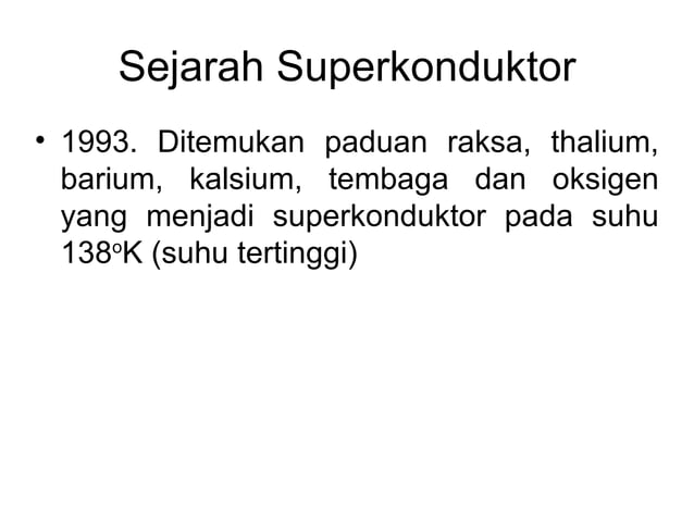 Superkonduktor | PPT