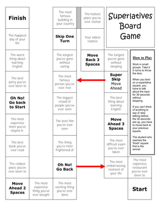 Superlative board-game | PDF | Board Games and Puzzles | Games and Puzzles