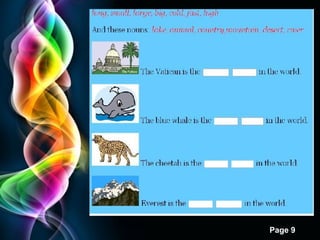 SUPERLATIVE AND COMPARATIVE ADJECTIVES | PPT