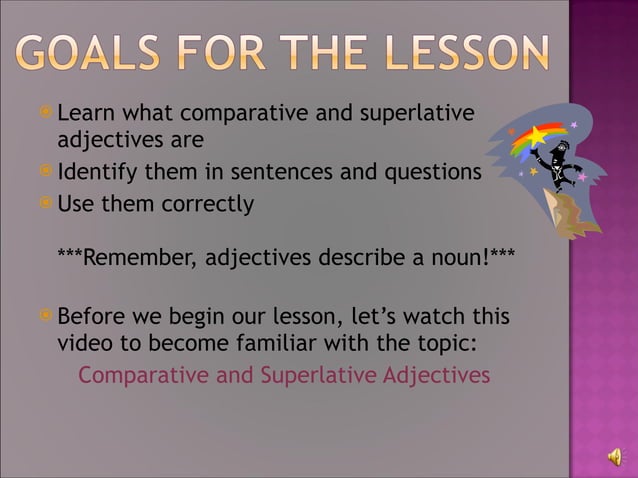 Superlative and comparative adjectives | PPT