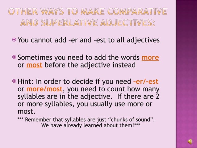 Superlative and comparative adjectives | PPT