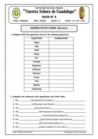 Superlative form ii 6 to | DOCX