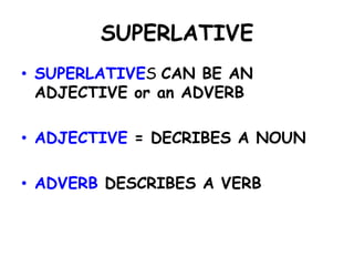 Superlatives: An Introduction | PPT