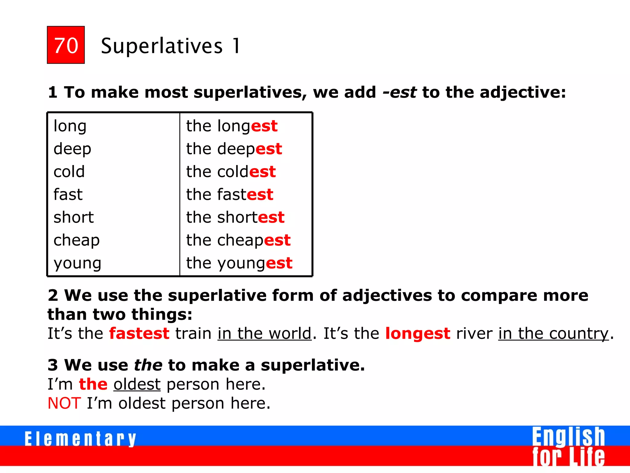 Superlatives | PPT