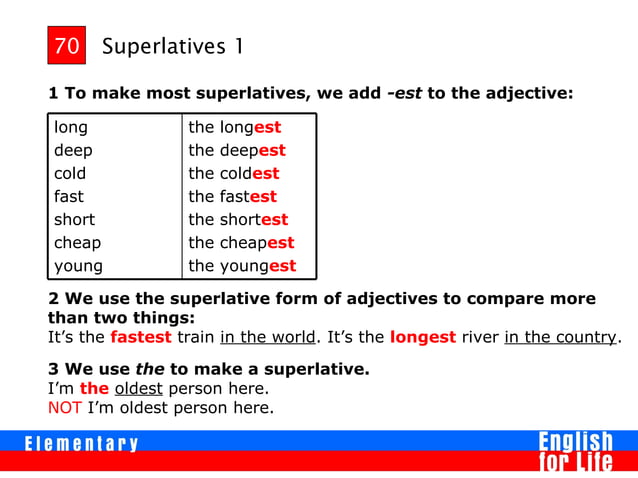 Superlatives | PPT