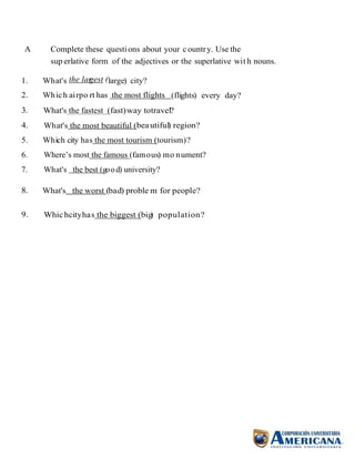 Superlatives | PDF