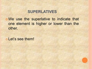 superlatives exercises short adjectives. | PPT