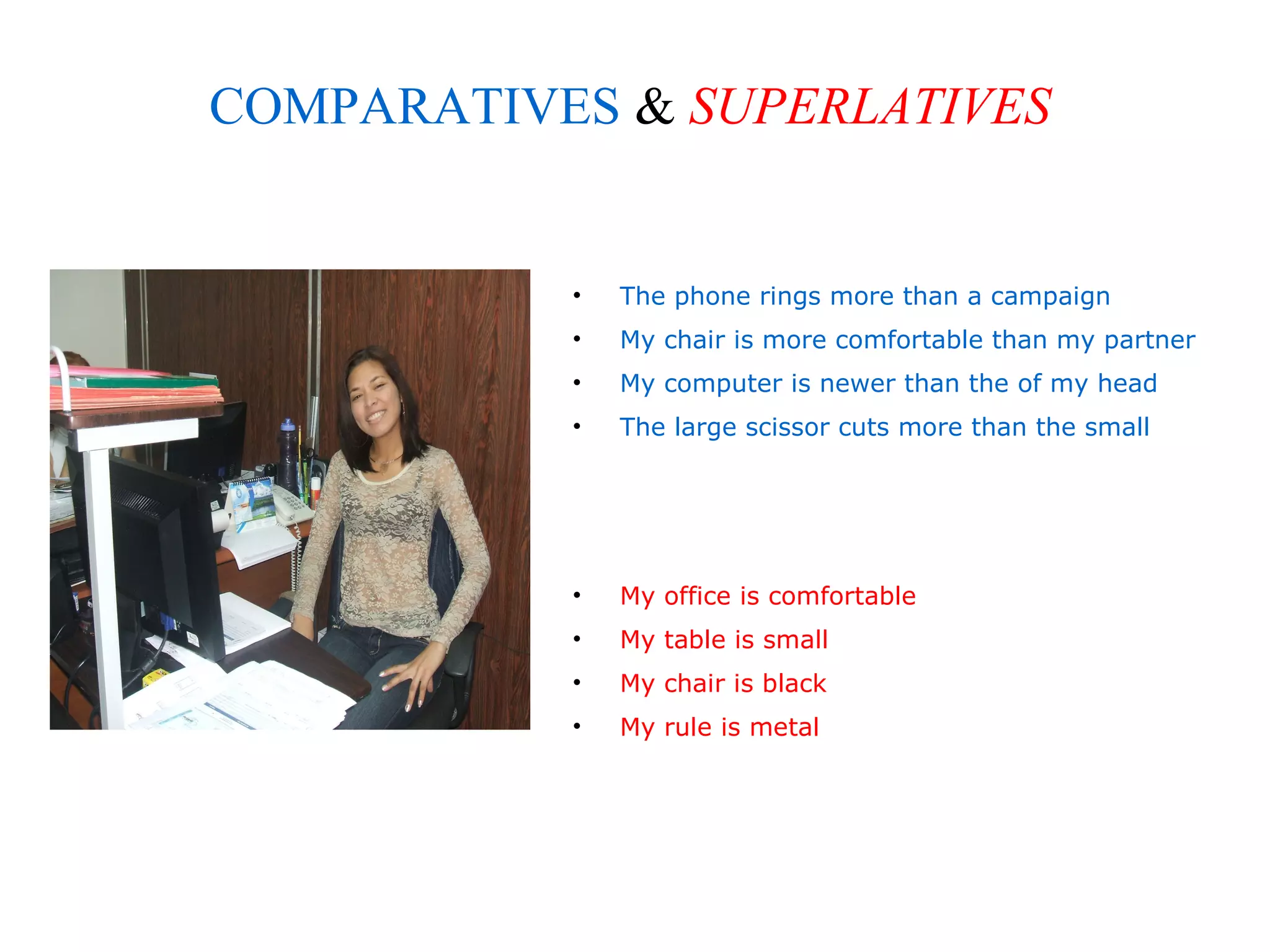 Superlatives & comparatives | PPT | Needlework | Arts and Crafts