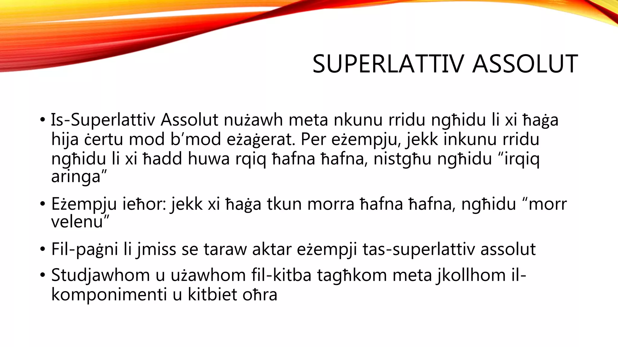 Superlattiv assolut | PPTX