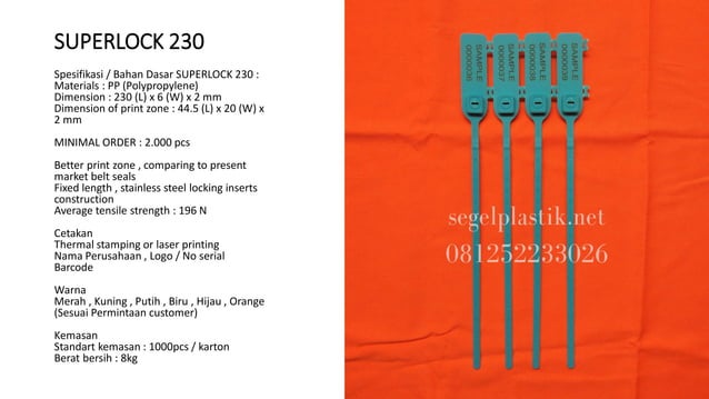 Superlock 230 | PDF
