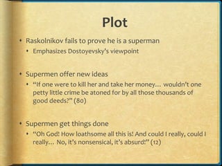 Superman Theory in Crime and Punishment | PPTX