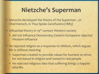 Superman Theory in Crime and Punishment | PPTX | Christianity ...